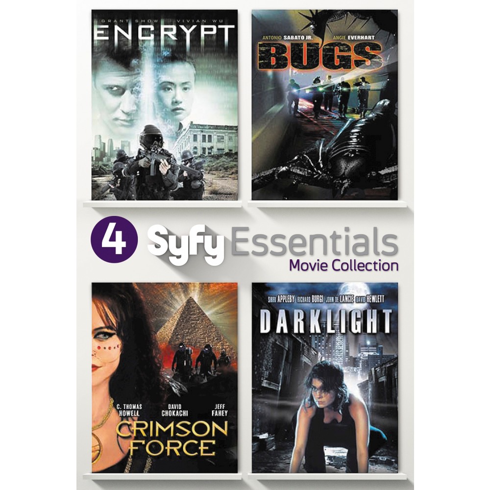 UPC 014381825329 - 4 Syfy Essentials Movies Collection: Encrypt/Bugs/Crimson Force/Darklight (2 ...