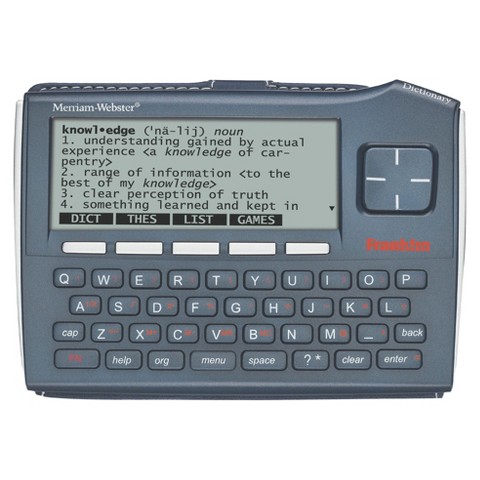 Franklin Electronic Dictionary and Thesaurus Organizer - Silver/Gray ...