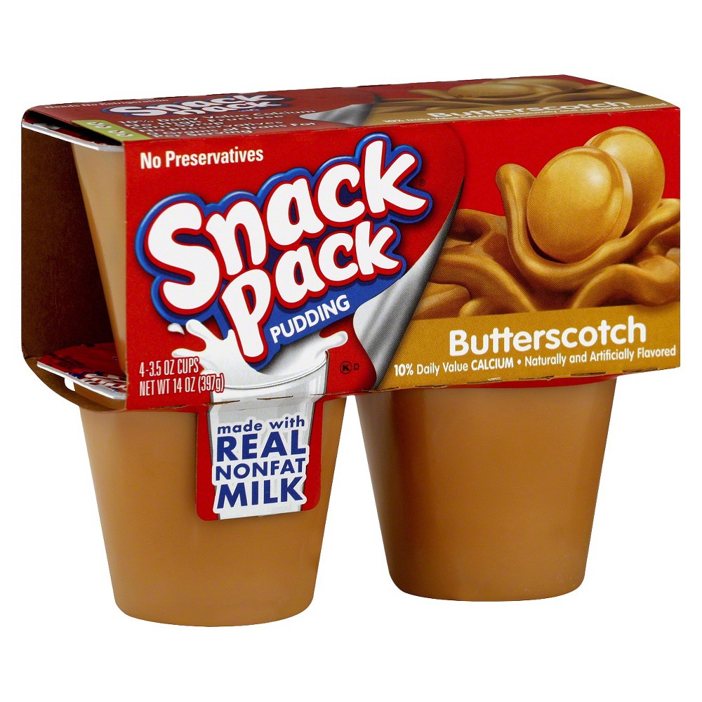 UPC 027000411407 - Hunt's Butterscotch Snack Pack Pudding, 14 oz ...