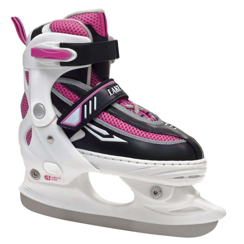 UPC 049288510306 - Lake Placid White Metro Girl's Adjustable Ice Skate ...