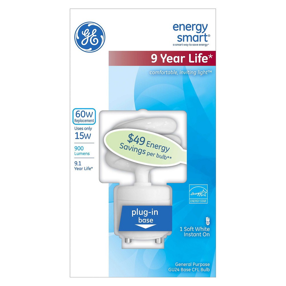 UPC 043168753678 - GE Energy Smart CFL General Purpose Plug-In Base 15W ...
