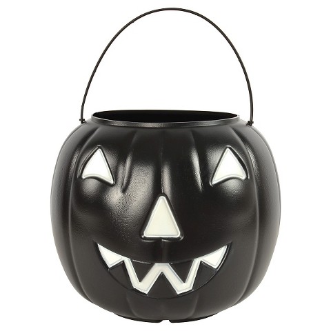 Halloween Pumpkin Pail Black : Target