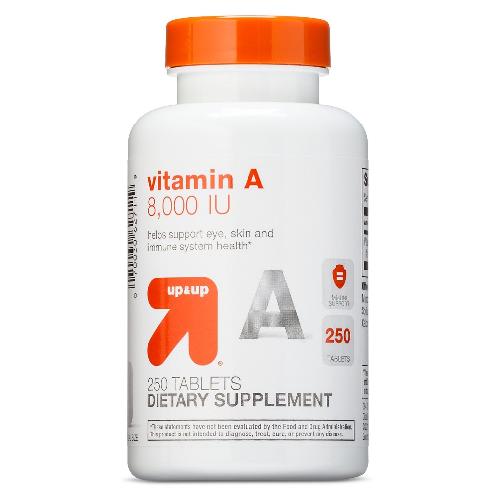 UPC 070030627119 - up&up Vitamin A 8,000IU Tablets - 250 Count ...
