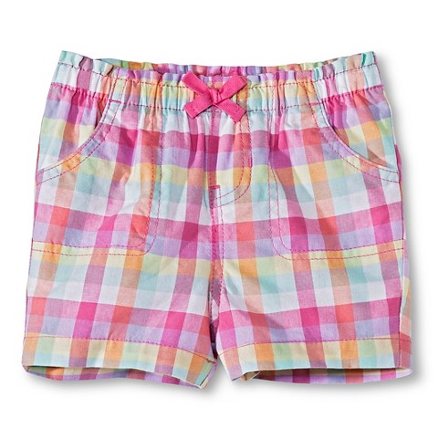 Toddler Girls' Plaid Shorts - Plaid : Target