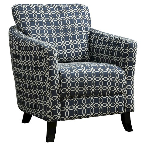 Monarch Specialties Upholstered Chair Blue on PopScreen