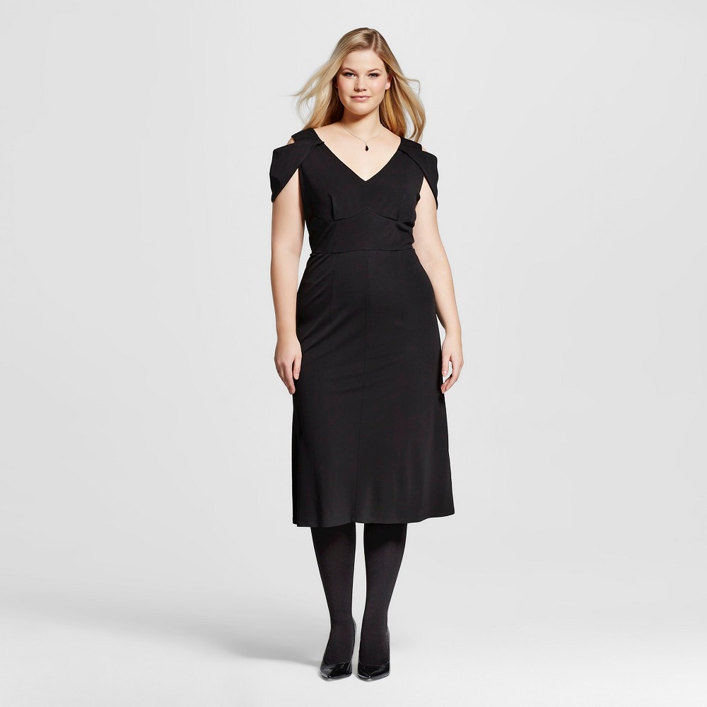 UPC 706277192591 - Women's Plus Size Triangle Sleeve Cold Shoulder Midi ...
